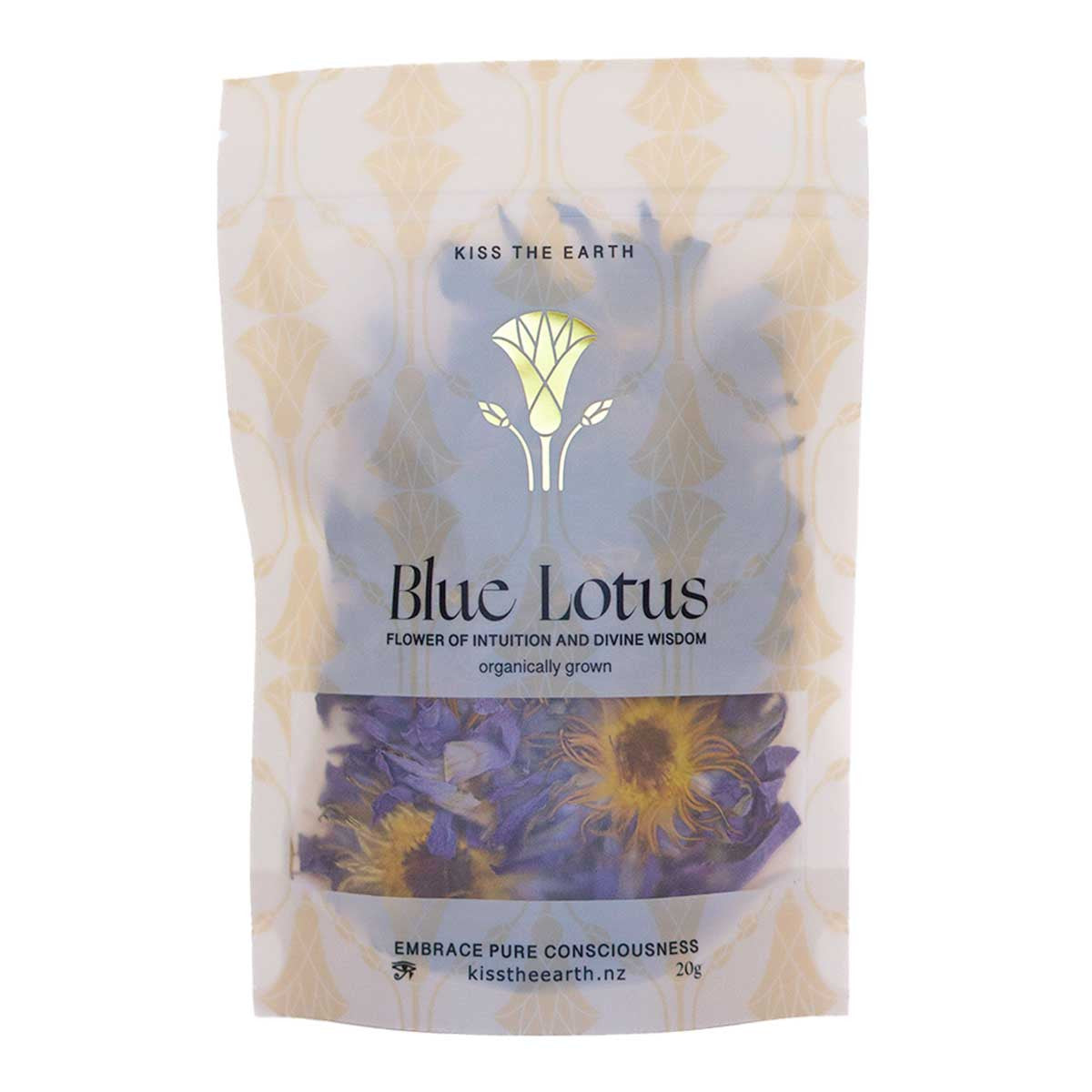 Kiss the Earth Blue Lotus Petal Tea 20g | ComplEat Wellness